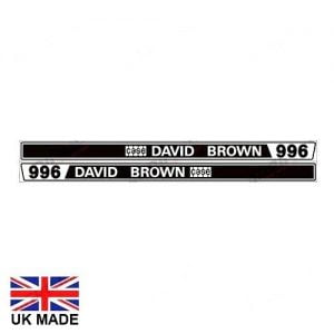 DECAL SET FOR DAVID BROWN 996 TRACTORS. - MKH Machinery