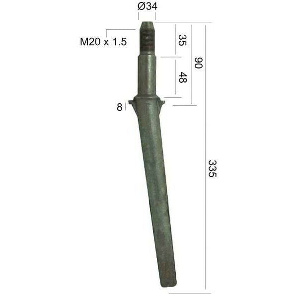 REPLACEMENT TINE FOR LELY POWER HARROWS SIMILAR TO 11606021. - MKH ...