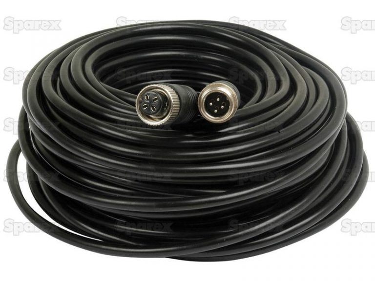 WIRED REVERSING CAMERA EXTENSION CABLE 10METRES. - MKH Machinery