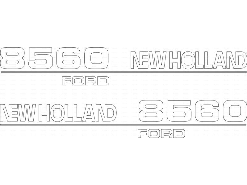 DECAL SET FOR FORD NEW HOLLAND 8560 TRACTORS. - MKH Machinery